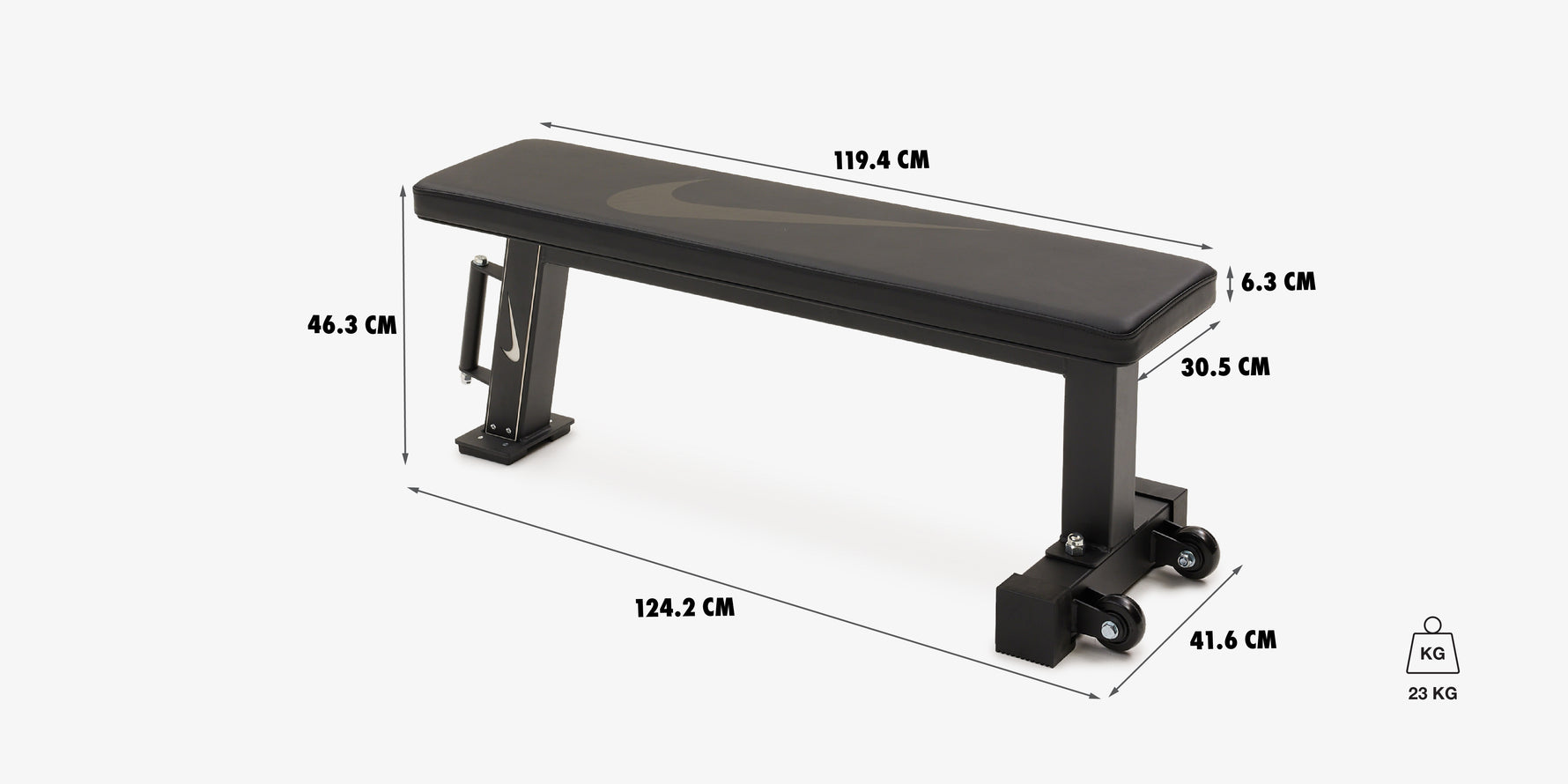 Nike Rolling Weight Bench – Nike Strength EU